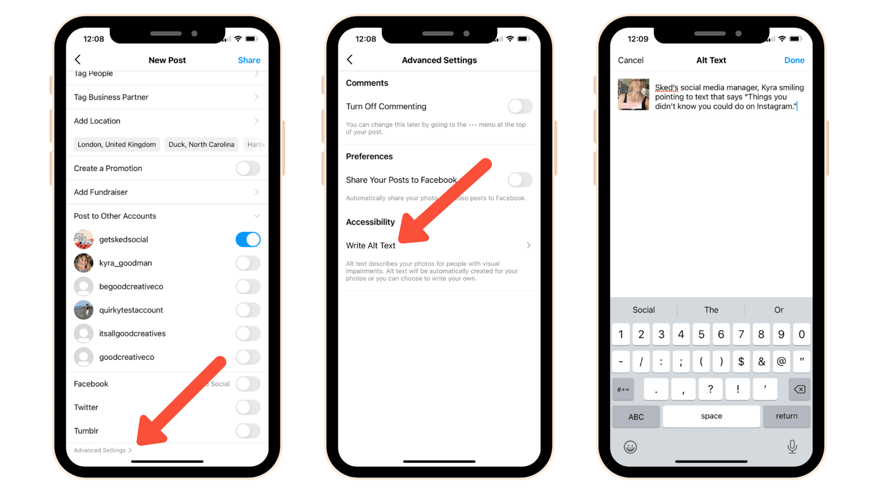 How To Create Accessible Posts On Instagram Sked Social The 1 